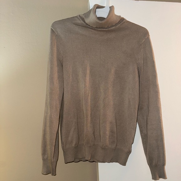 Tops | Tan Turtle Neck | Poshmark
